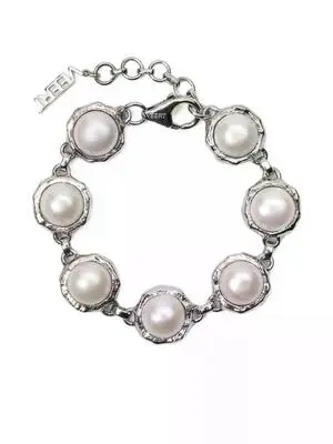 VEERT 18k Gold Vermeil Pearl Bracelet - White