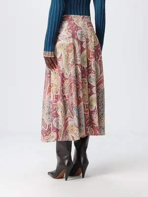 Etro Paisley Print Midi Skirt