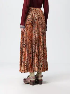 Etro Pleated Paisley Print Skirt