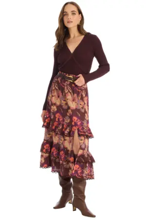 ALLISON NEW YORK Haley Knit Top - Brown