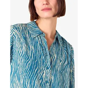 Whistles Zebra-print Woven Shirt - Multi-coloured