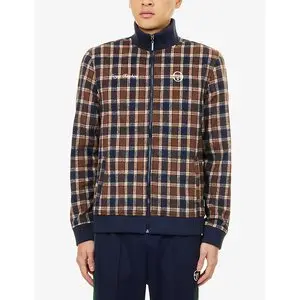 SERGIO TACCHINI Plaid Fleece Track Jacket