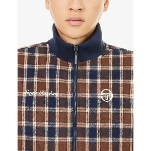 SERGIO TACCHINI Plaid Fleece Track Jacket