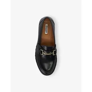 DUNE Wide Fit Leather Loafers