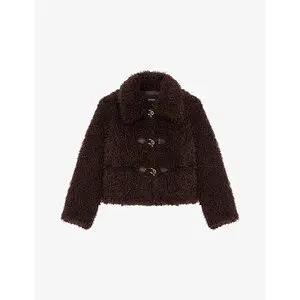 Maje Oversized Faux-shearling Jacket