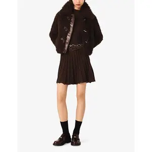 Maje Oversized Faux-shearling Jacket
