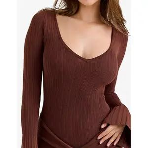 House Of Cb Khrysta Draped Knit Maxi Dress