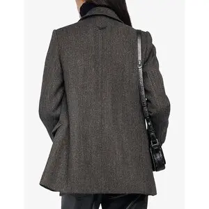 Zadig&Voltaire Double-breasted Wool-blend Coat