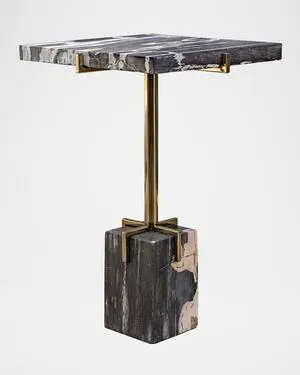THE UTTERMOST CO Rowman Accent Table - Gold Finished Stainless Steel