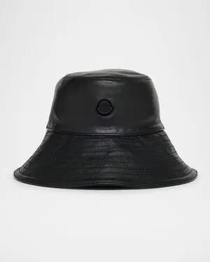 Moncler X Ee72 Edward Enninful Leather Bucket Hat