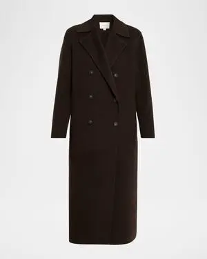 Vince Cashmere-blend Double-breasted Coat - Deep Espre