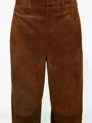 Bimba Y Lola Suede Paneled Trousers