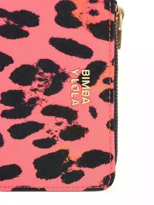 Bimba Y Lola Leopard-print Zip Wallet