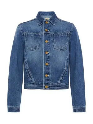 L'Agence Celine Denim Trucker Jacket - Kemp
