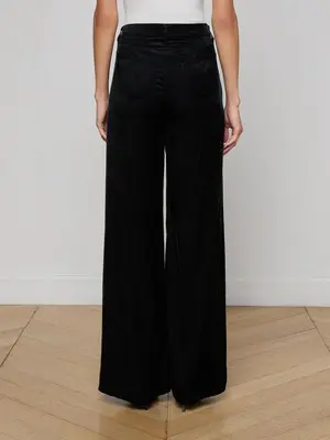 L'Agence Quincy Wide-leg Corduroy Pants