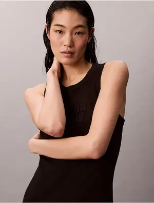Calvin Klein Logo Midi Tank Dress