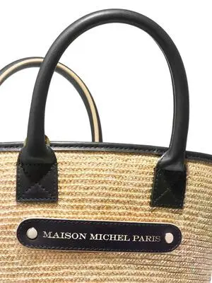 MAISON MICHEL Brittany Straw Tote Bag