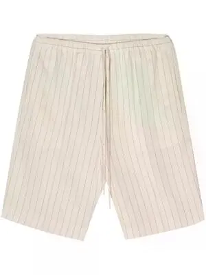 TOTEME Pinstripe Drawstring Shorts