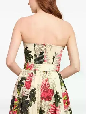 Cara Cara Elsa Floral Bustier Top - Neutrals