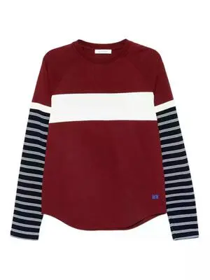 WALES BONNER Stripe-panel T-shirt
