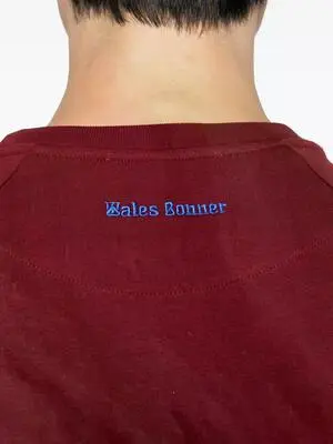 WALES BONNER Stripe-panel T-shirt