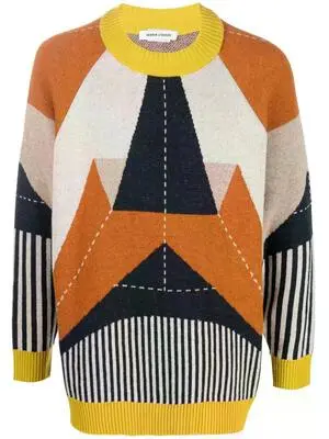 Henrik Vibskov Intarsia Knit Jumper - Neutrals