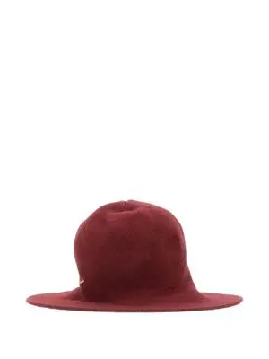Borsalino Round-crown Wide-brim Hat - Red