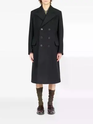 MAISON MARGIELA Virgin Wool Double-breasted Coat