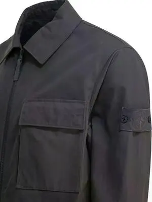 Stone Island Zip-fastening Patch-pocket Shirt Jacket
