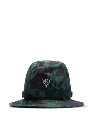 SOUTH2 WEST8 Geometric-print Hat - Black