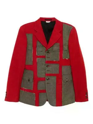 Comme Des Garçons Patchwork Jacket - Red