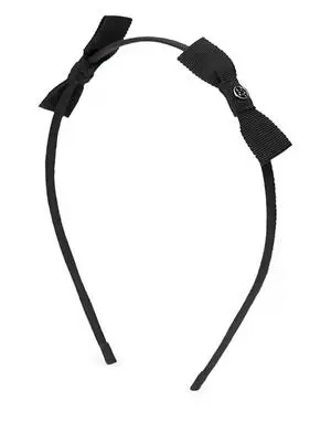 MAISON MICHEL Brianna Bow-embellished Headband - Black