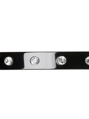 MAISON MICHEL Stacy Crystal-embellished Hair Clip - Black
