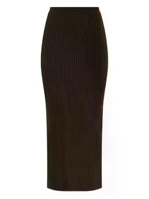 Max Mara Boris Ribbed Midi Skirt