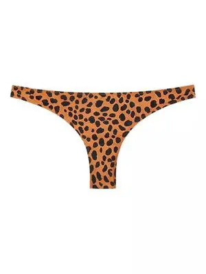 TROPIC OF C Leopard-print Bikini Bottom - Orange
