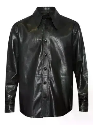 Amiri Button-fastening Leather Jacket