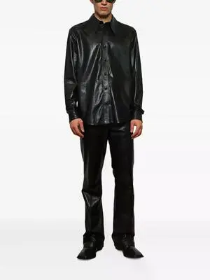 Amiri Button-fastening Leather Jacket