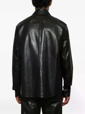 Amiri Button-fastening Leather Jacket