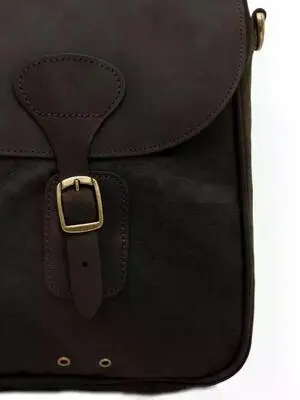 Barbour Waxed Cotton Briefcase - Brown