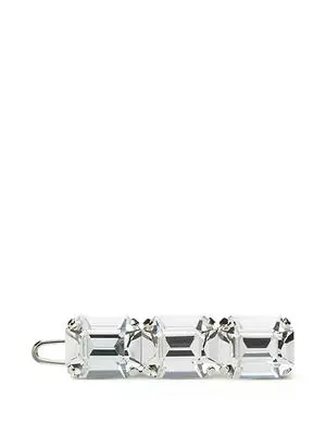 MAISON MICHEL Crystal-embellished Hair Clip - Silver
