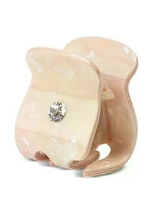 MAISON MICHEL Skipper Crystal-embellished Hair Clip - Pink