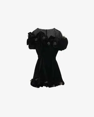 Isabel Marant Étoile Eliska Velvet Mini Dress