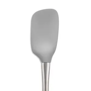 TOVOLO Flex Core Stainless Steel Handled Spoonula - Oyster Gray