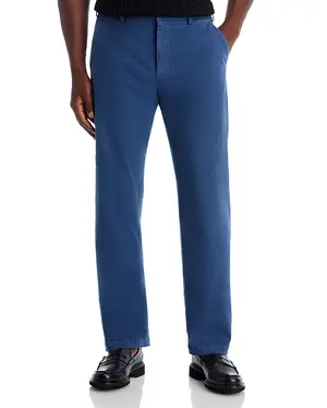 Peter Millar Signature Sateen Flat Front Trousers - Navy