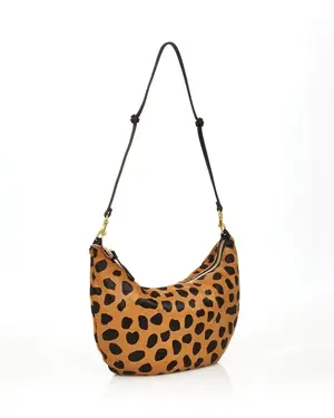 Clare V. Lune Calf Hair Shoulder Bag