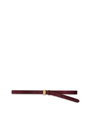 Veronica Beard Dash Suede Belt - Raisin