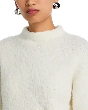 Aqua Boucle Sweater - Cream