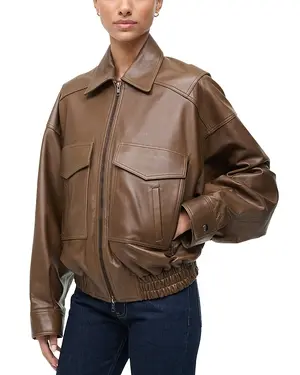 Staud Leather Jackets For Women