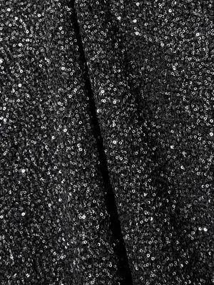 Stella McCartney Off-the-shoulder Sequined Knitted Gown - Silver