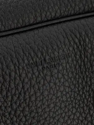 Saint Laurent Boston Textured-leather Tote
